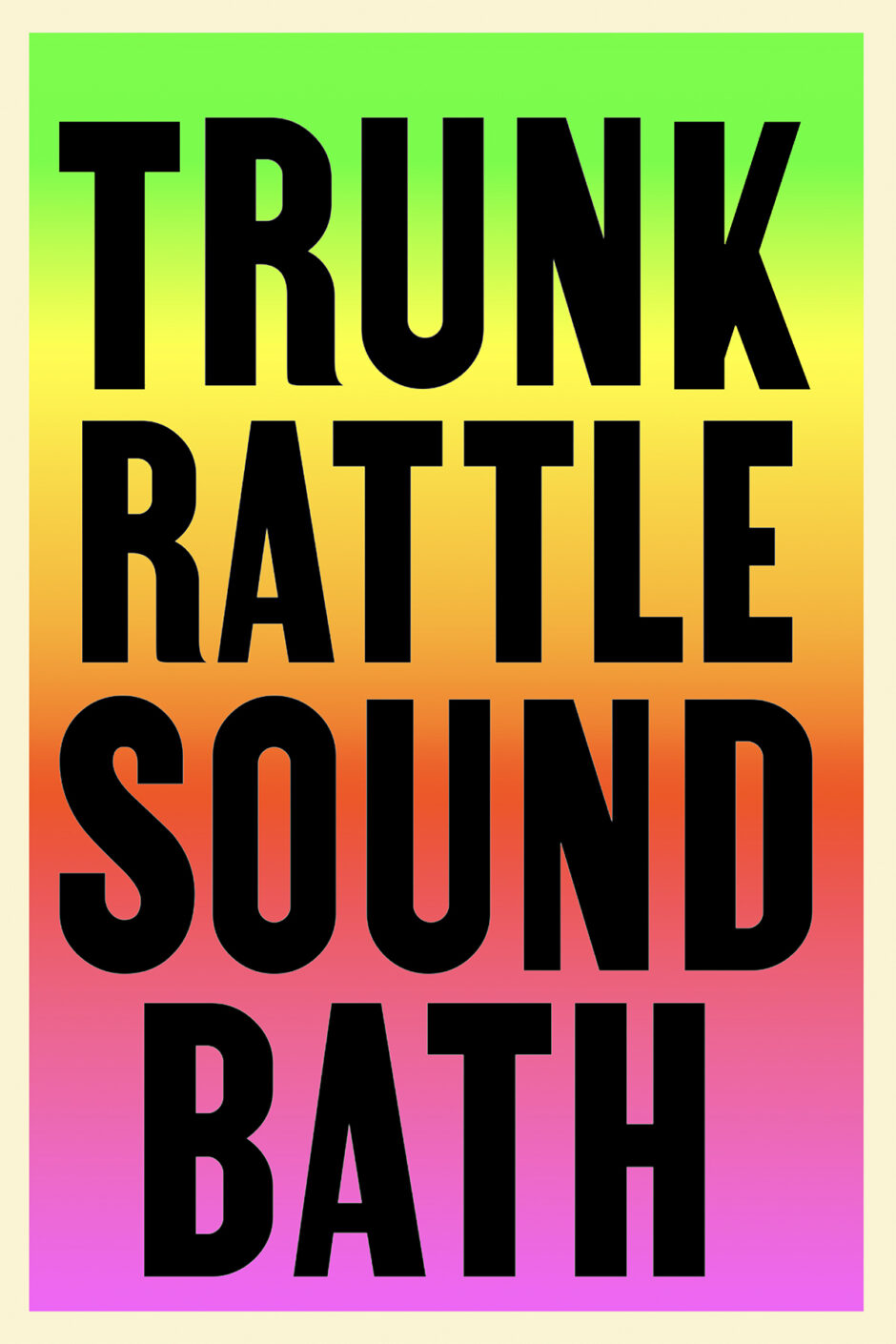 Ben Hall: Trunk Rattle Sound BathBig Car
